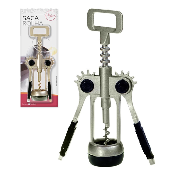 Saca Rolhas e Abridor Gourmet em Metal Luxo Premium para vinho ...