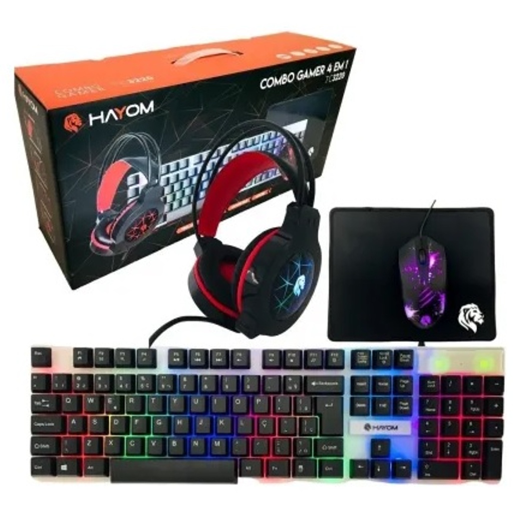 Combo Kit Gamer Completo Teclado Mouse Headset Mousepad | Shopee Brasil