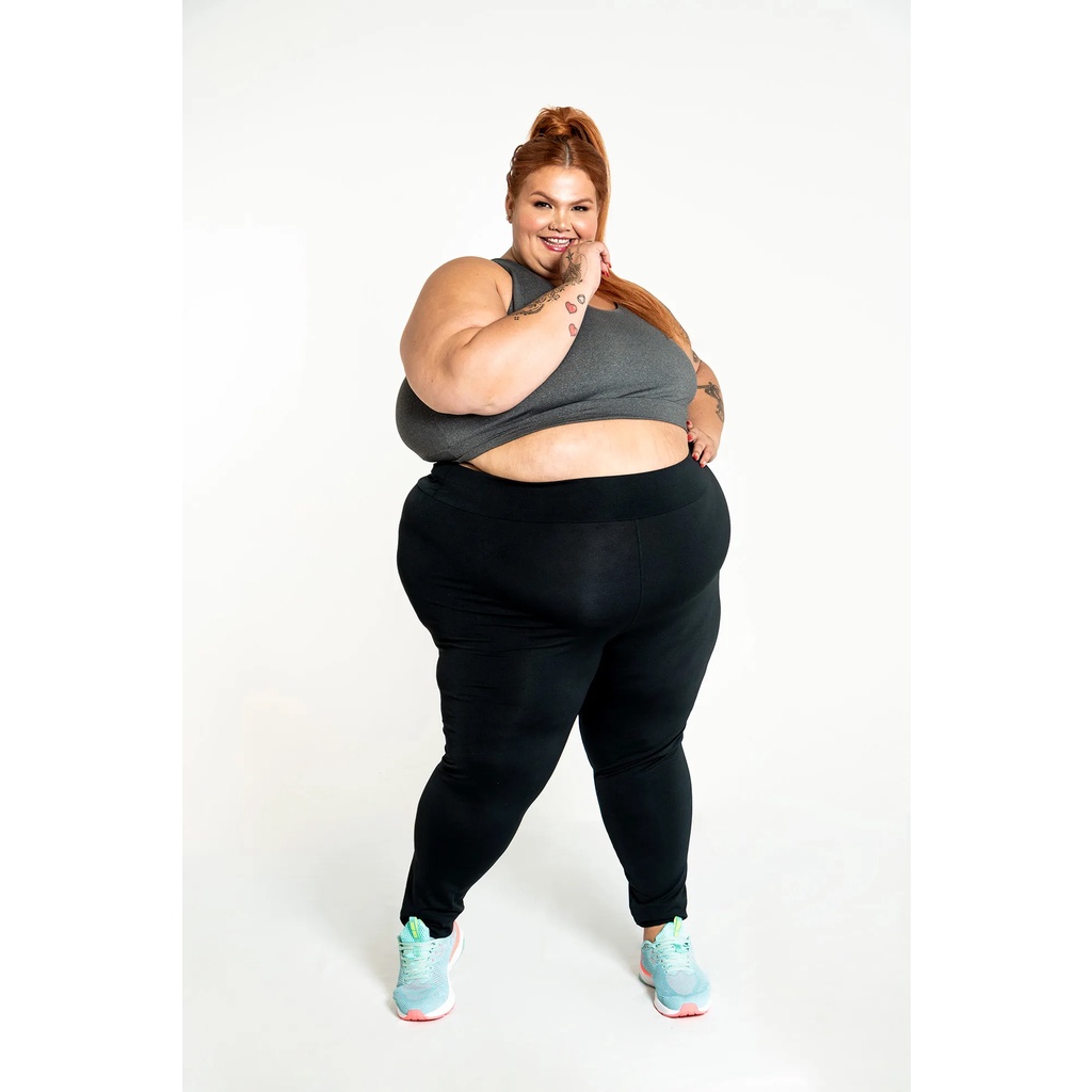 Calça Legging Plus Size De Suplex Modaliss | Shopee Brasil