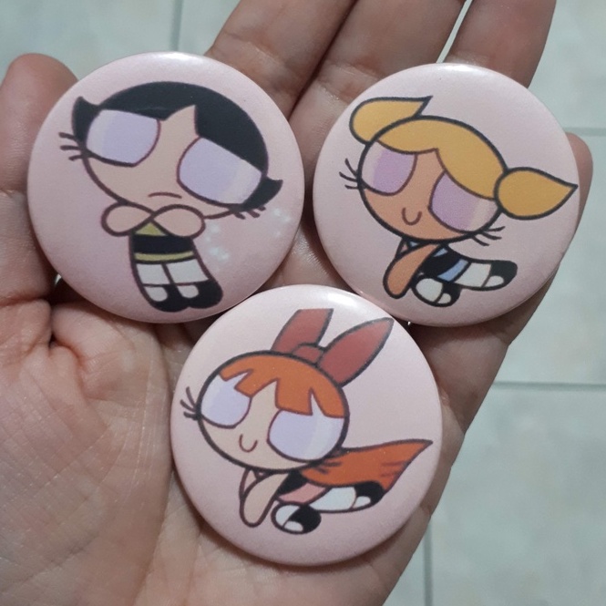 Bottons/Broches 4,5cm Personalizados Meninas Super Poderosas | Shopee Brasil