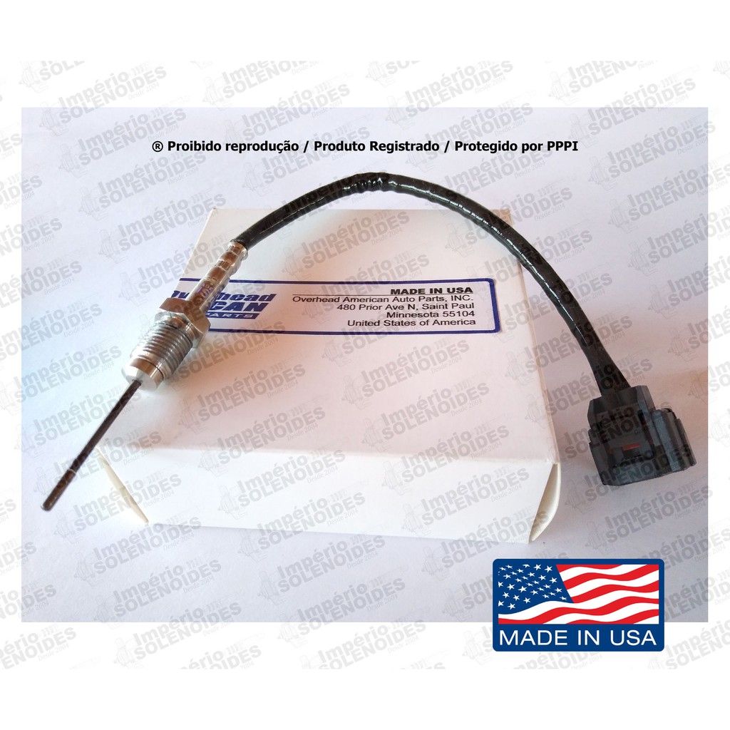Sensor de Temperatura Catalisador Frontier 22630EC01B conector Preto ...