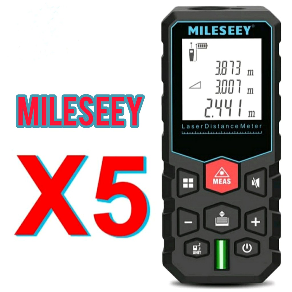 Trena Laser Mileseey X5 60 metros à pronta entrega | Shopee Brasil