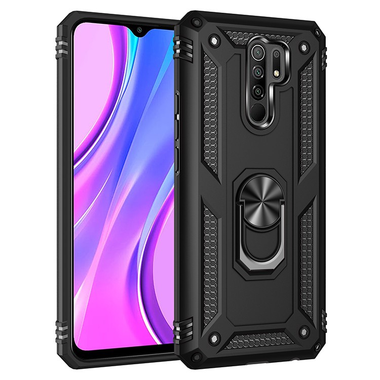 Capa Capinha Anti Impacto Anel Emborrachada Xiaomi Redmi 9/ película de vidro opcional | Shopee ...