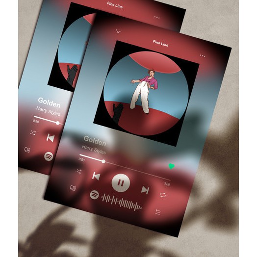Mini Print Harry Styles Spotify Fine Line | Shopee Brasil