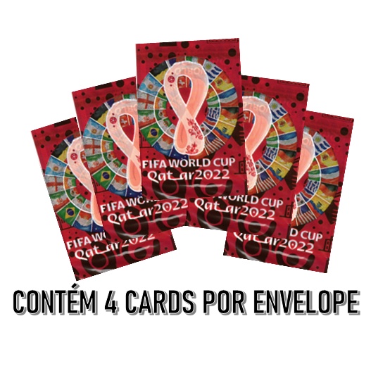 Cards Copa do Mundo 2022 - 1 Envelope com 4 Cards | Shopee Brasil