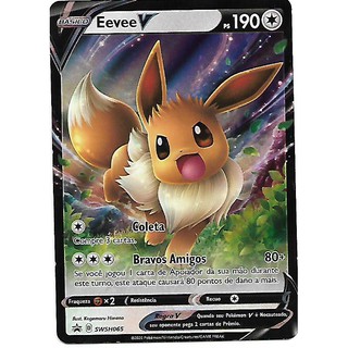 Eevee V Promo - Carta Pokémon Original | Shopee Brasil