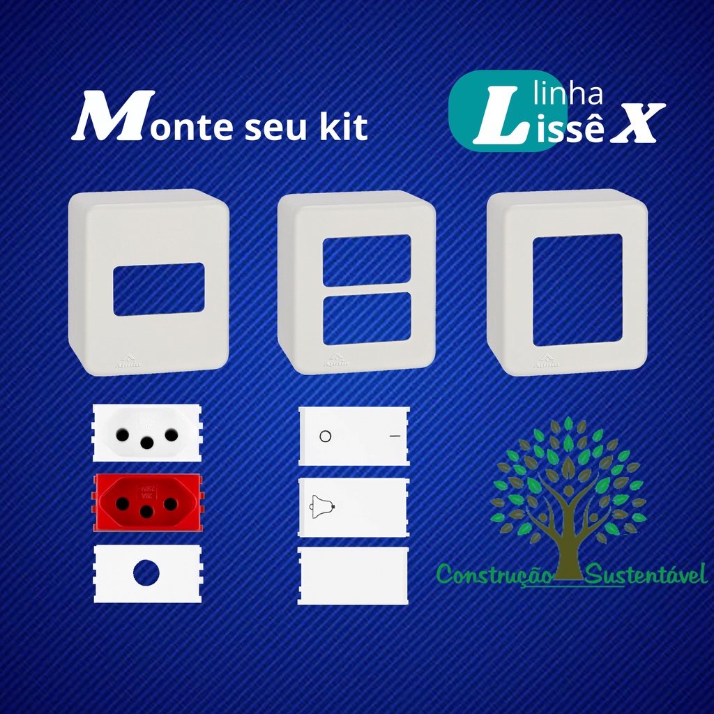 Caixa Sobrepor, Tomada 10a E 20a, Interruptor Simples, Tecla Paralela ... Caixa Sobrepor, Tomada 10a E 20a, Interruptor Simples, Tecla Paralela ...