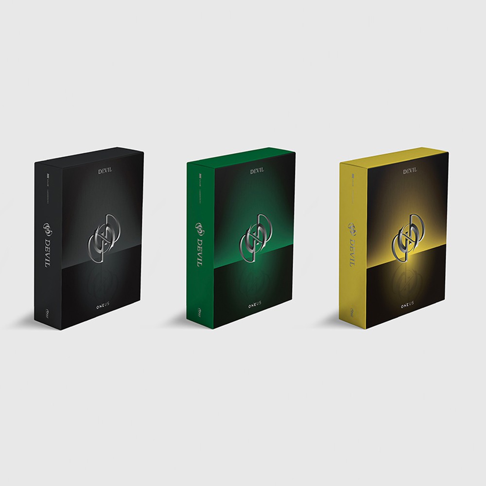 ONEUS DEVIL 1 ° álbum completo CD + álbum de fotos + cartão de fotos ...