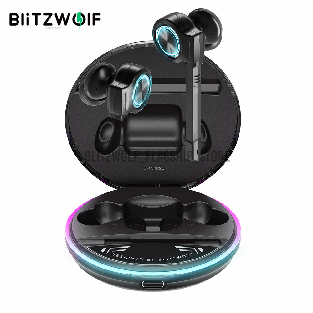Fone De Ouvido Headset Blitzwolf® BW-HP2 Sem Fio Bluetooth 5.0 Com ...