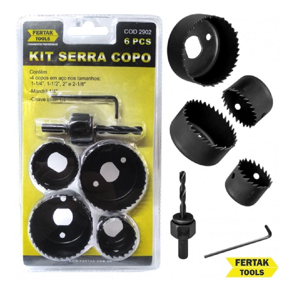 Kit Serra Copo Para Furadeira Madeira Marceneiro Com 6 Peças - Desconto ...