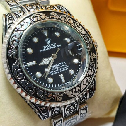 Relógio ROLEX SKULL Edition Masculino de Pulso Luxo + Caixa Rolex ...