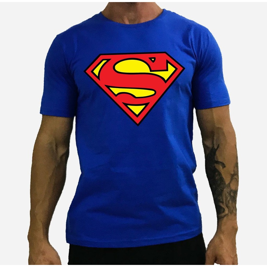 Camiseta Superman Azul | Shopee Brasil