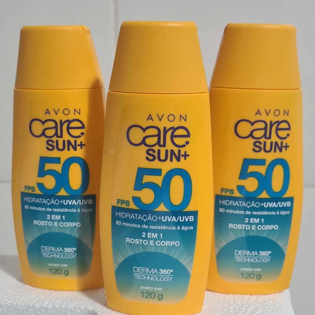 Protetor Solar Avon Care Sun+ FPS 50 Corpo e Rosto -120g AVON | Shopee Brasil
