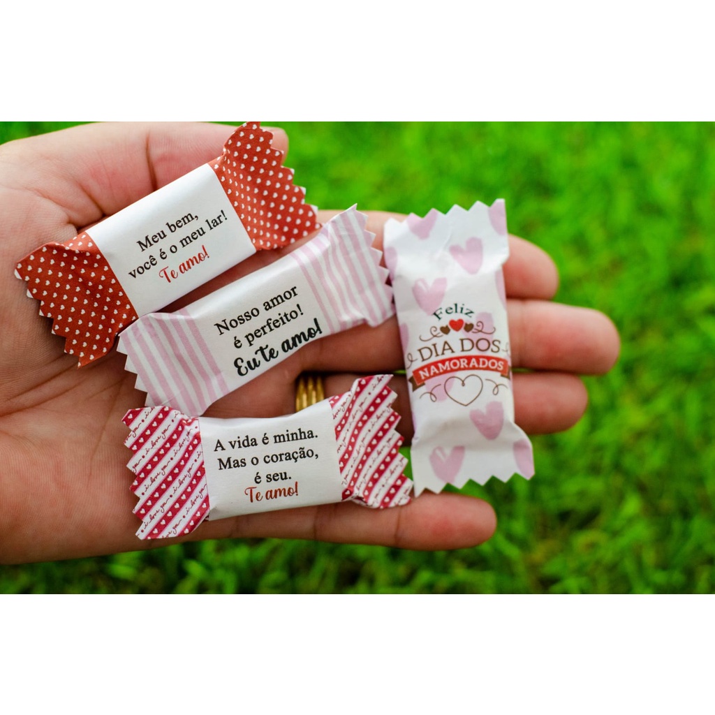 Balinha Personalizada Com Frases de Amor Para Namorados (as) | Shopee ...