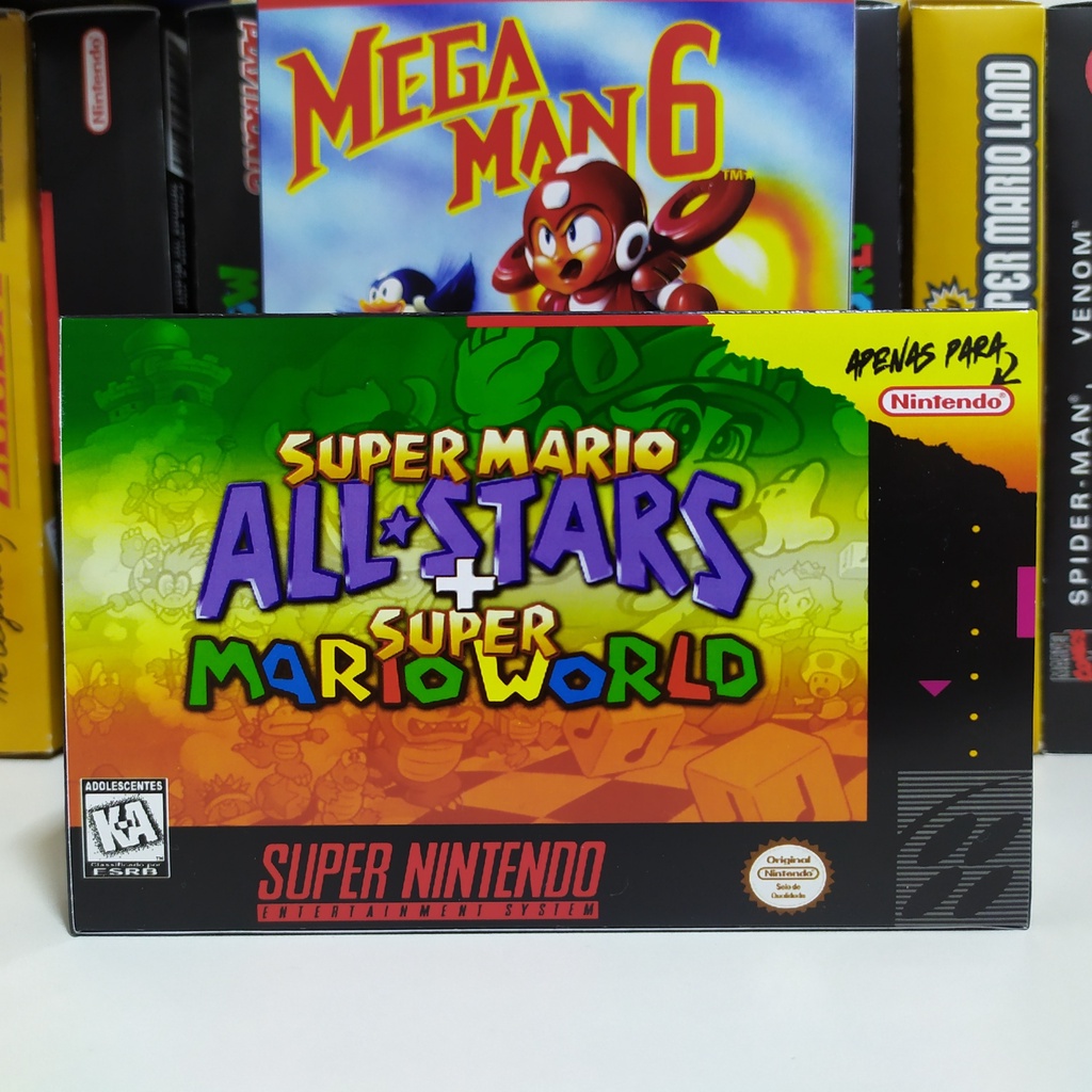 Super Mario All-Stars And Super Mario World - Mini Box do Jogo BR ...