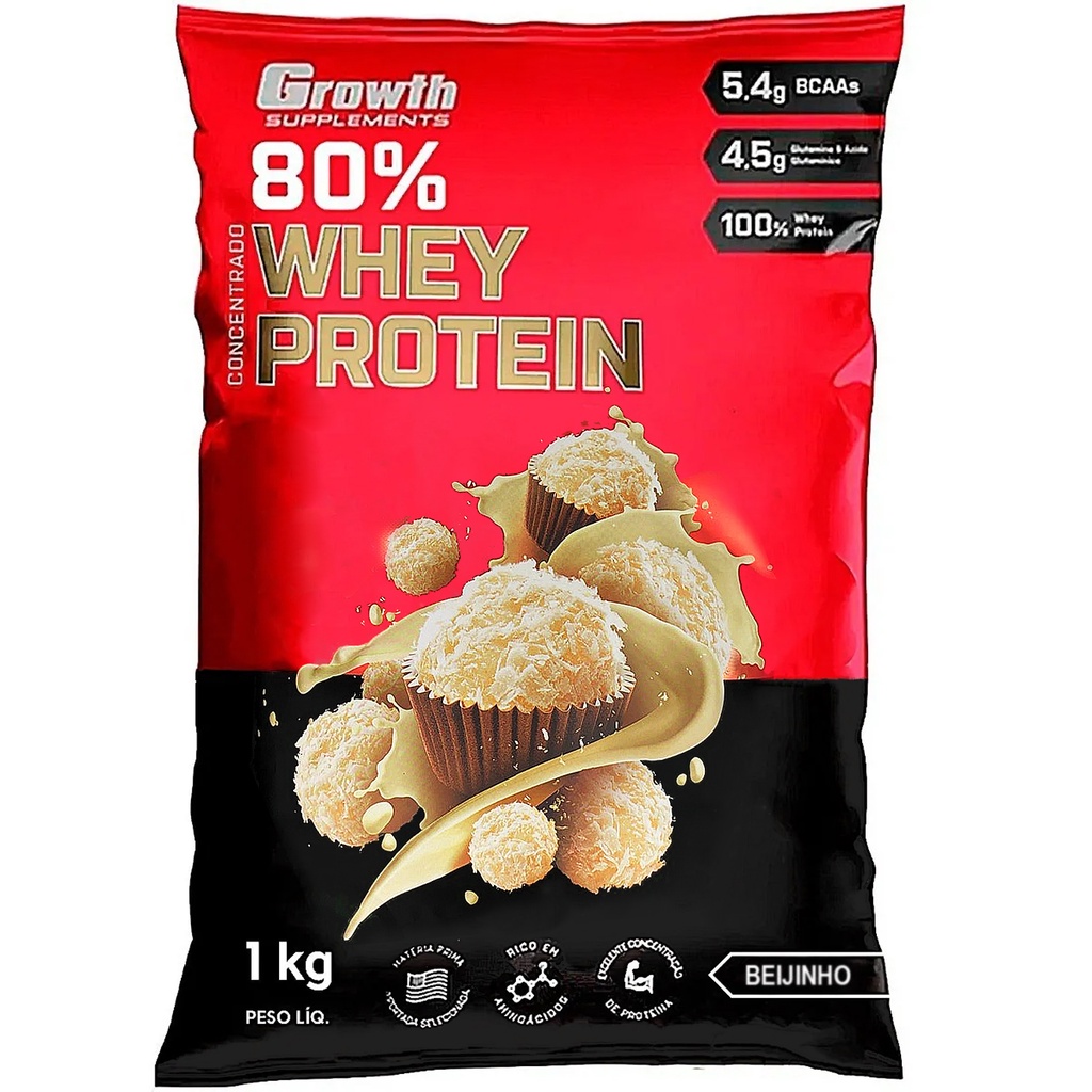 Proteína do Arroz Rice Protein 1kg - Growth Suplementos - Escorrega o Preço