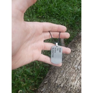 Corrente Militar Placa Identificação Exercito Aço Inox Colar | Shopee ...