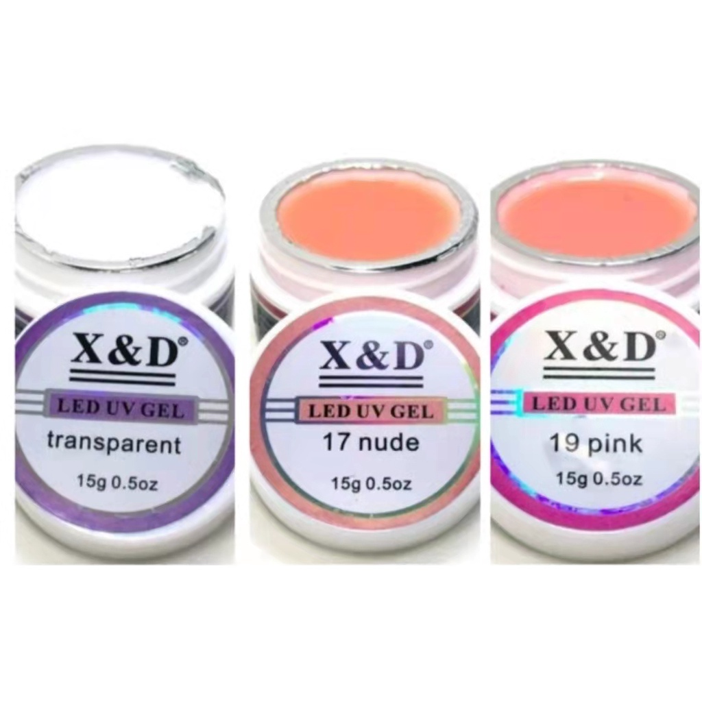 Gel X&D 15g Led Uv Alongamento Unhas Acrigel Fibra XD ORIGINAL | Shopee Brasil