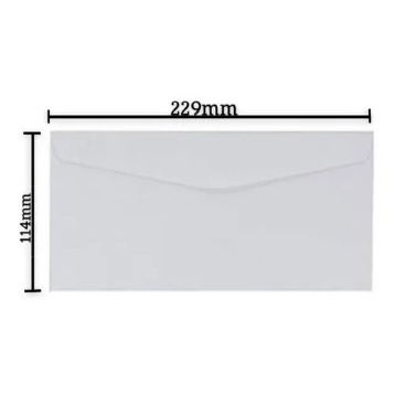Envelope para Carta retangular 114x229 Branco (Pacote com 60 Unidades ...