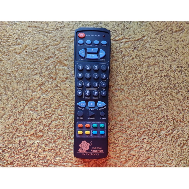 Controle remoto original do Videoke RAF 3700 ou VMP 2500s | Shopee Brasil