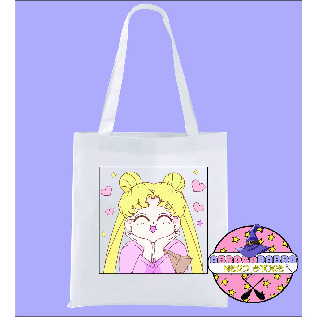 Ecobag - Sailor Moon - Cute - Tons pastel | Shopee Brasil
