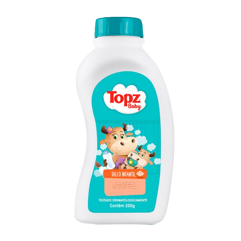Talco Topz Baby 200g | Shopee Brasil