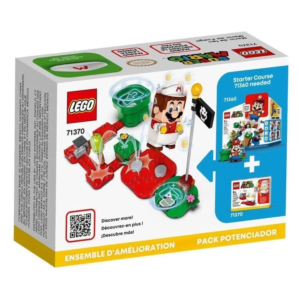 Lego Super Mario - Power Up Mario de Fogo 11 Peças | Shopee Brasil