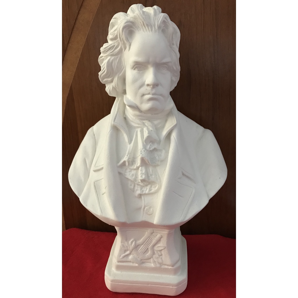 Escultura decoração Busto Ludwig van Beethoven 30cm Estátua produzida ...