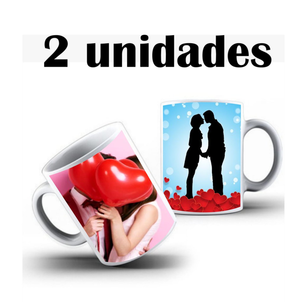 Kit Caneca Personalizada Presente 2 unidades pagando 1 | Shopee Brasil
