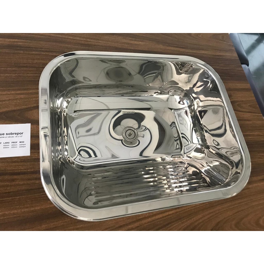 Cuba TANQUE inox TECNOCUBA (50x40x23 - G) 26 Litros + Brinde | Shopee ...