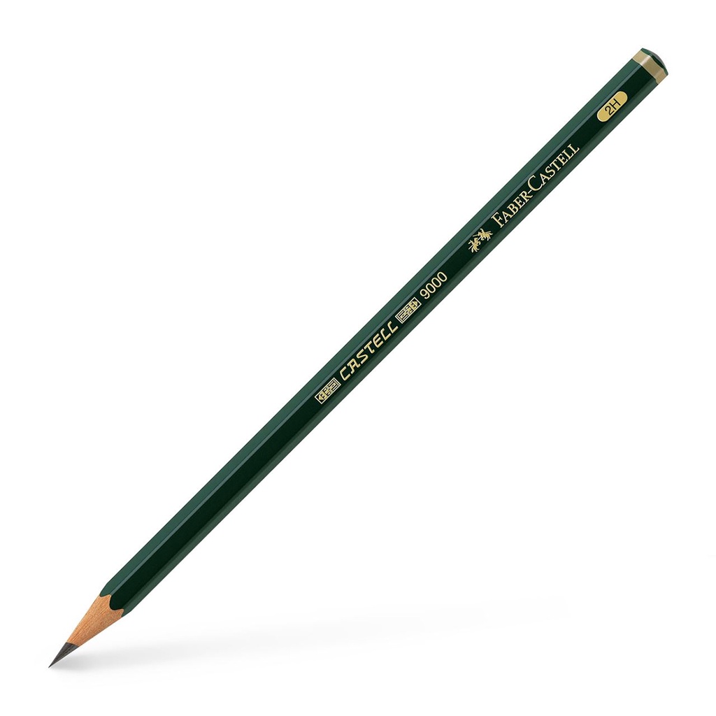 Lapis Grafite Graduado Regent Faber-Castell 9000 2H | Shopee Brasil