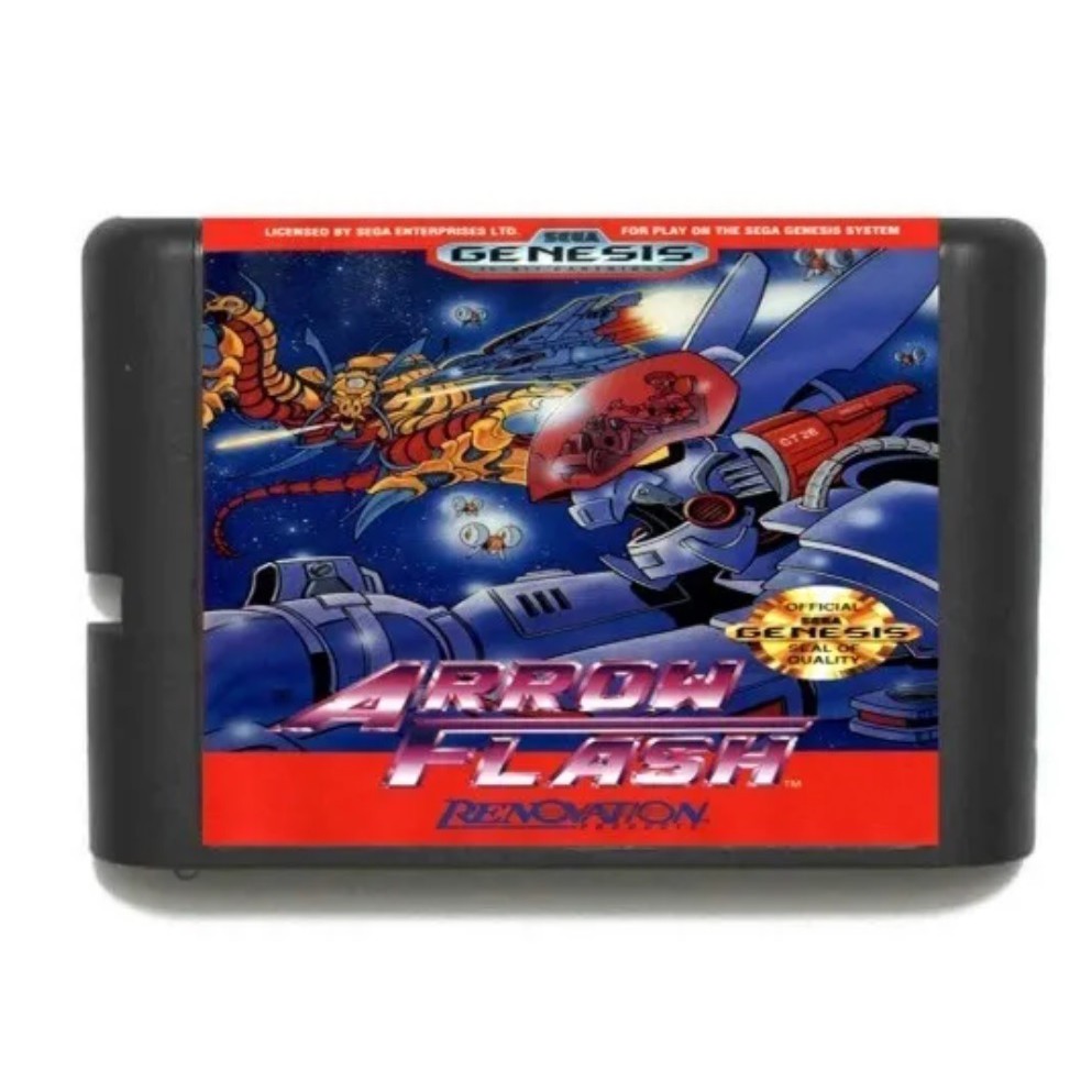 Arrow Flash Cartucho Novo Mega Drive retrogamer | Shopee Brasil