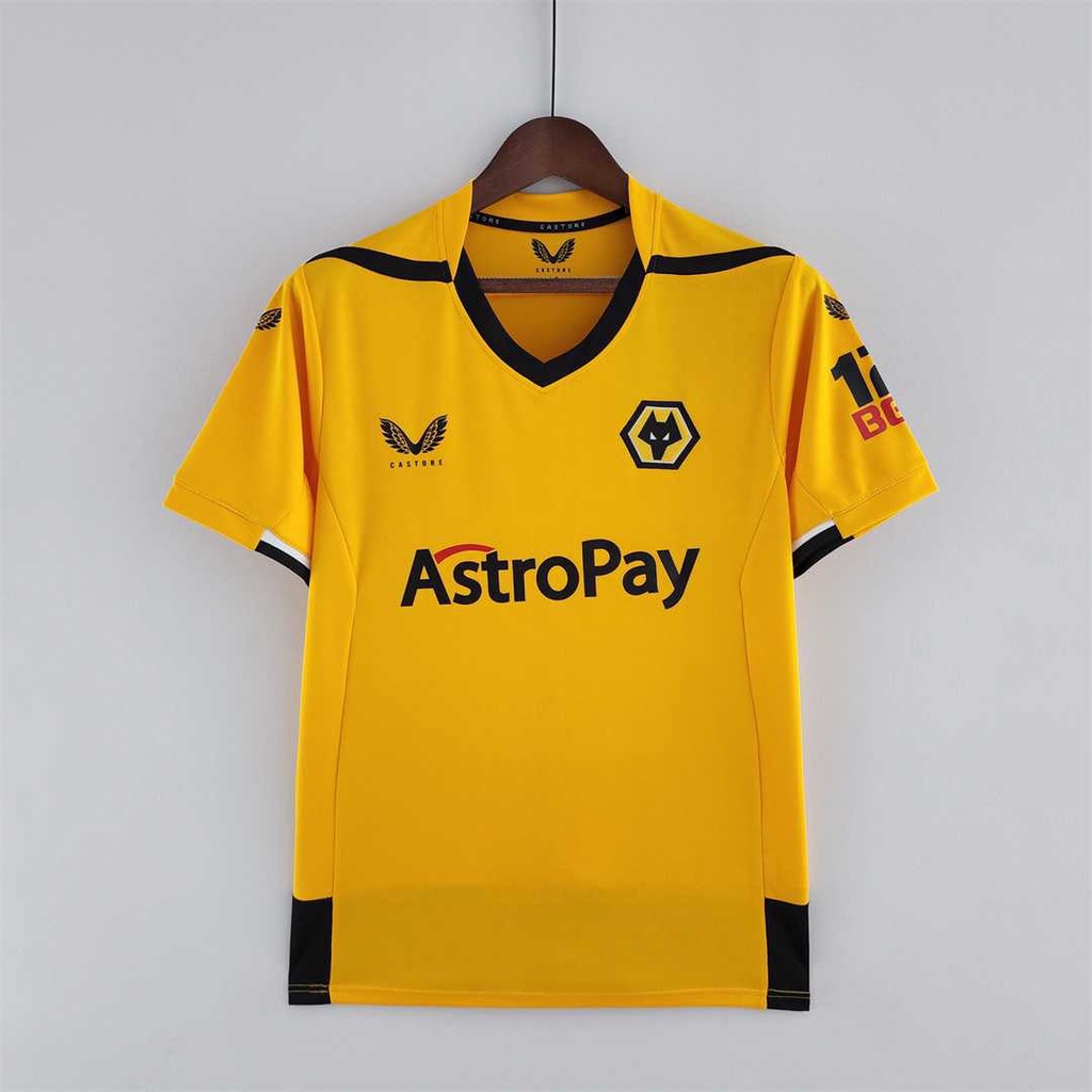 Camiseta De Futebol Wolves 2022 2023 Wolverhampton Wanderers Camisa ...