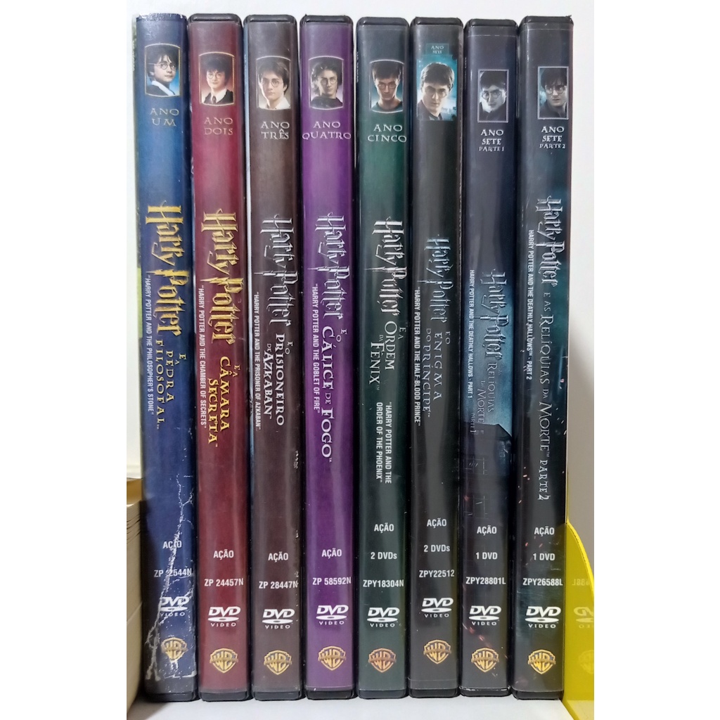 DVDs Harry Potter 1 ao 7 Parte 2 (CONJUNTO) | Shopee Brasil