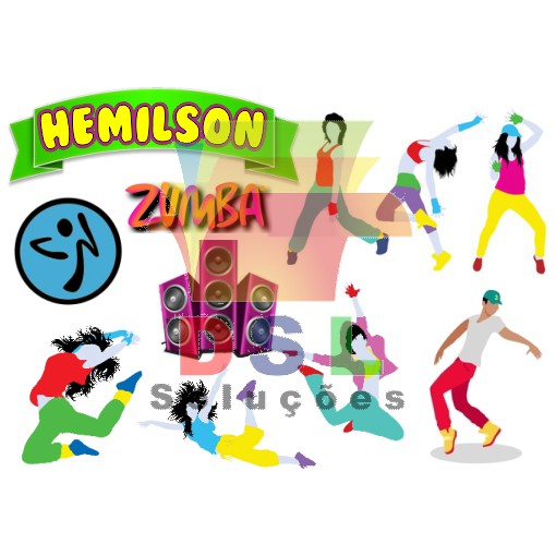 TOPO DE BOLO ZUMBA (COM NOME E IDADE) | Shopee Brasil