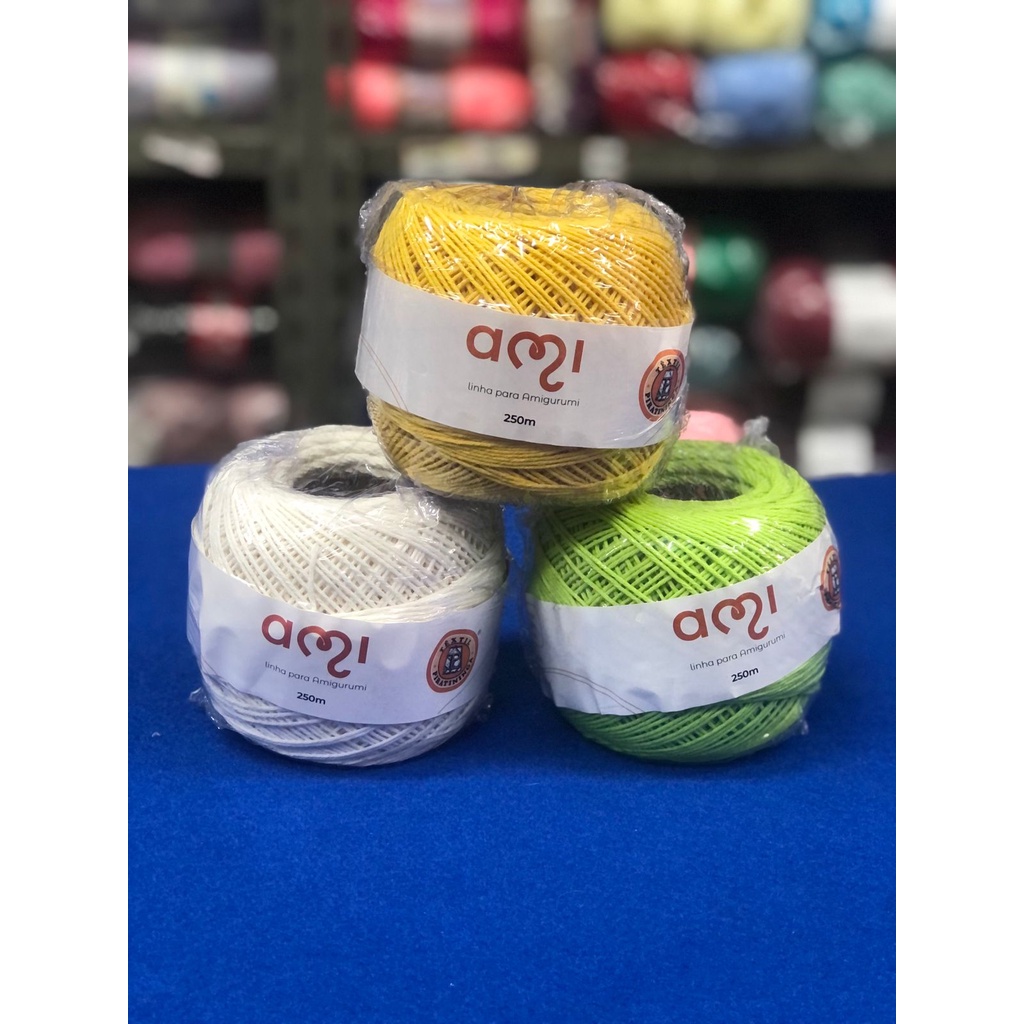 Linha Ami - Ideal para Amigurumi | Shopee Brasil