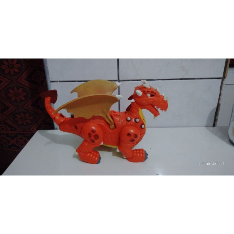 Brinquedo Dragão Mattel Funcionando Shopee Brasil