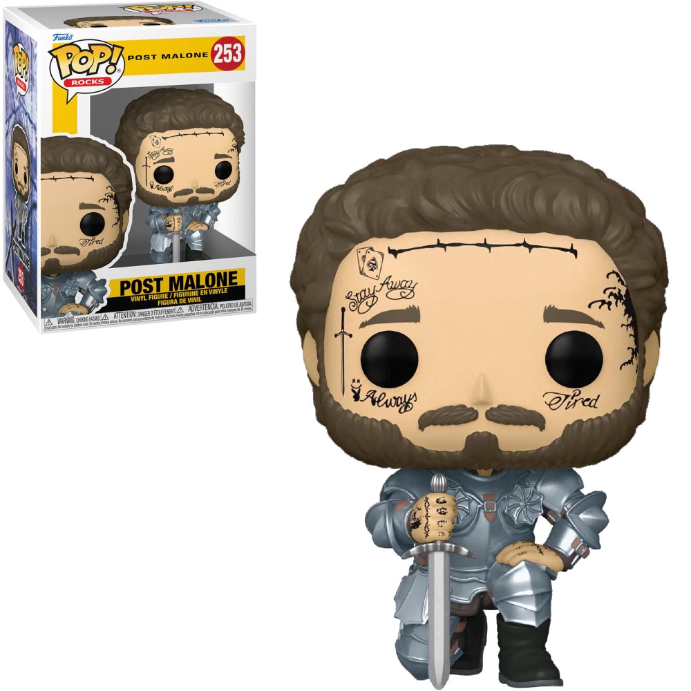 Funko Pop Rocks Post Malone - Post Malone Knight 253 | Shopee Brasil