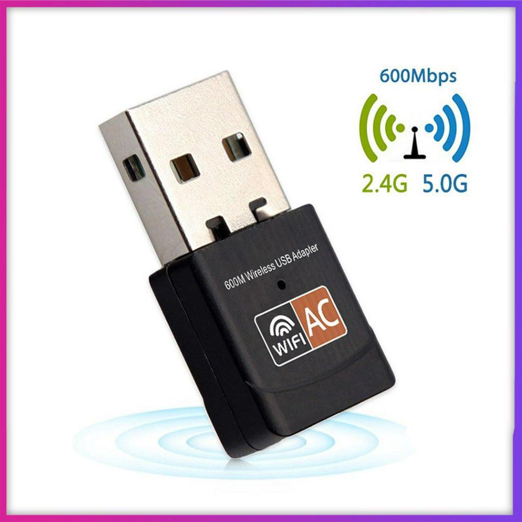 Ac600M Mini 600 Mbps 2.4g / 5g Dual Band Adaptador Usb Sem Fio Wi @ - @ Fi Dongle (Promo O ...