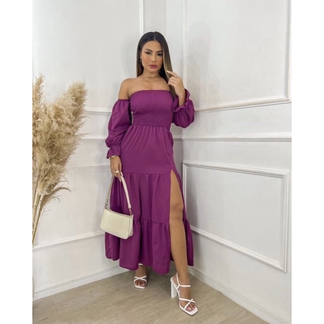 vestido longo | Shopee Brasil