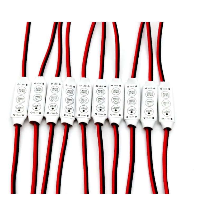 kit 10 MINI DIMMER CENTRAL DE LED ESTROBO STROBO 12V 24V ILUMINAÇÃO ...