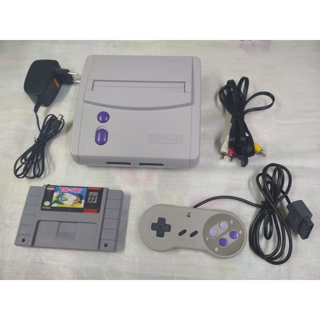 Super Nintendo SNES SNS-001 Original Console Bundle: 21