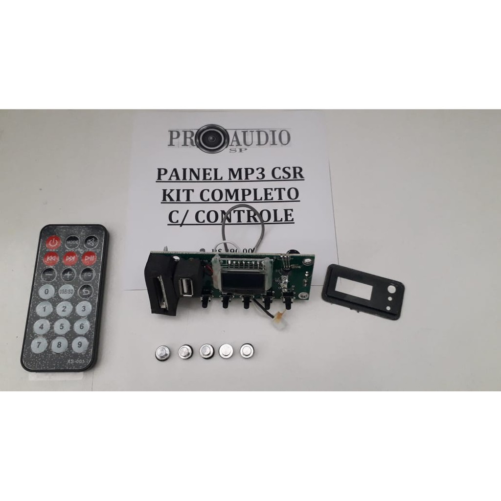 Painel Mp3 Csr Completo E Original C/ Controle Remoto!!! Modelos CSR2500/3000/4000 USB | Shopee ...