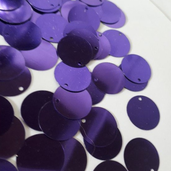 Paete roxo violeta brilhante 16mm pacote com 50 gramas | Shopee Brasil