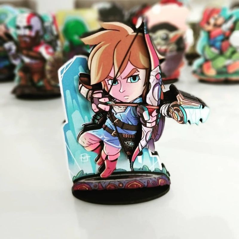 Miniatura 2.5d - Link - The Legend of Zelda - Breath of Wild | Shopee ...