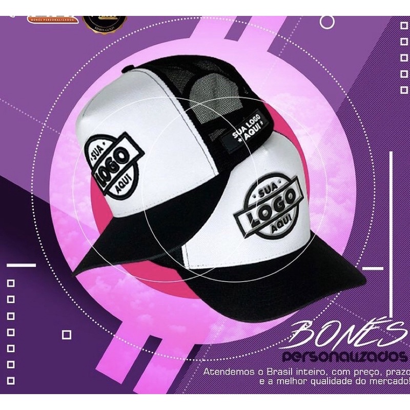 Bones personalizado KIT com 20 unidades iguais personalizamos no silk ...