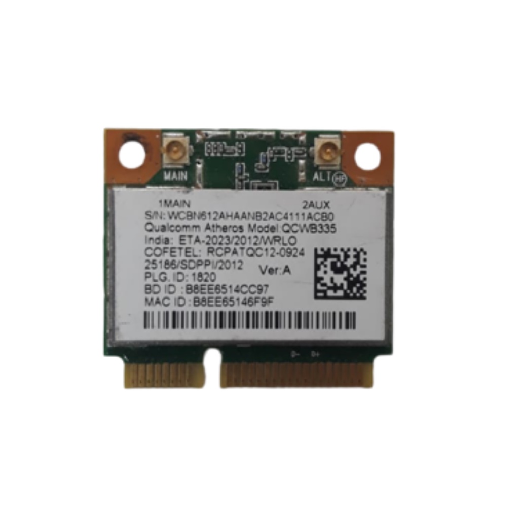 Placa Wireless Wifi Atheros QCWB335 Para Notebook | Shopee Brasil