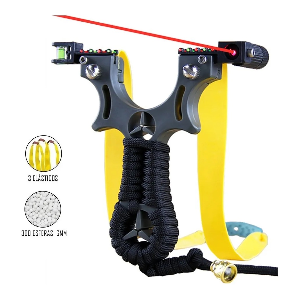 Estilingue New Profissional com Mira a Laser Alta Precisão + 300 ...