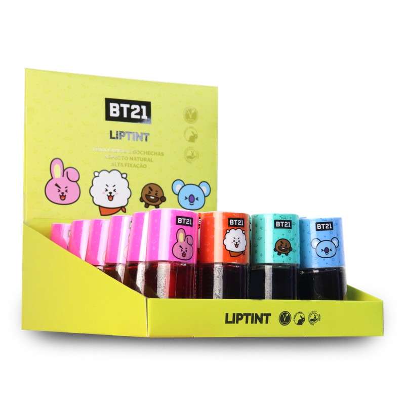 Lip Tint BT21 Bts Box c/ 24 Unidades Maquiagem Atacado | Shopee Brasil