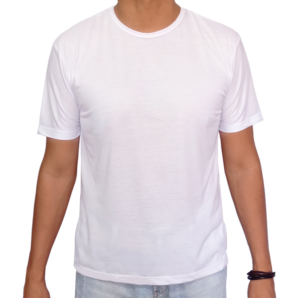 CAMISA BRANCA TRADICIONAL PARA SUBLIMAÇÃO 100% POLIESTER | Shopee Brasil